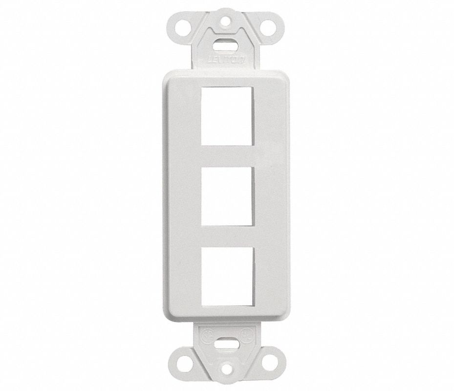 LEVITON Carcasa Decorativa,Triplex,Blanco,3 Puer - Carcasas para ...