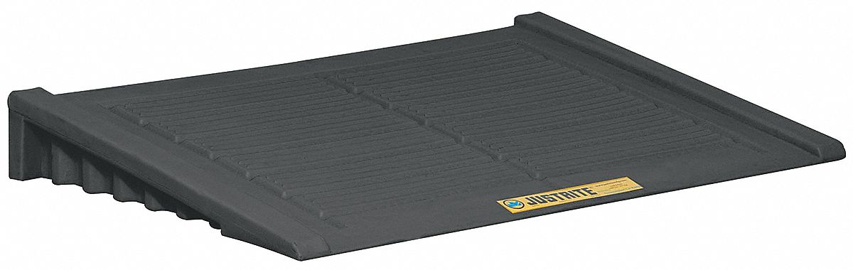 JUSTRITE, 33 in x 48 in x 6 1/4 in, 1,000 lb Load Capacity, Spill ...