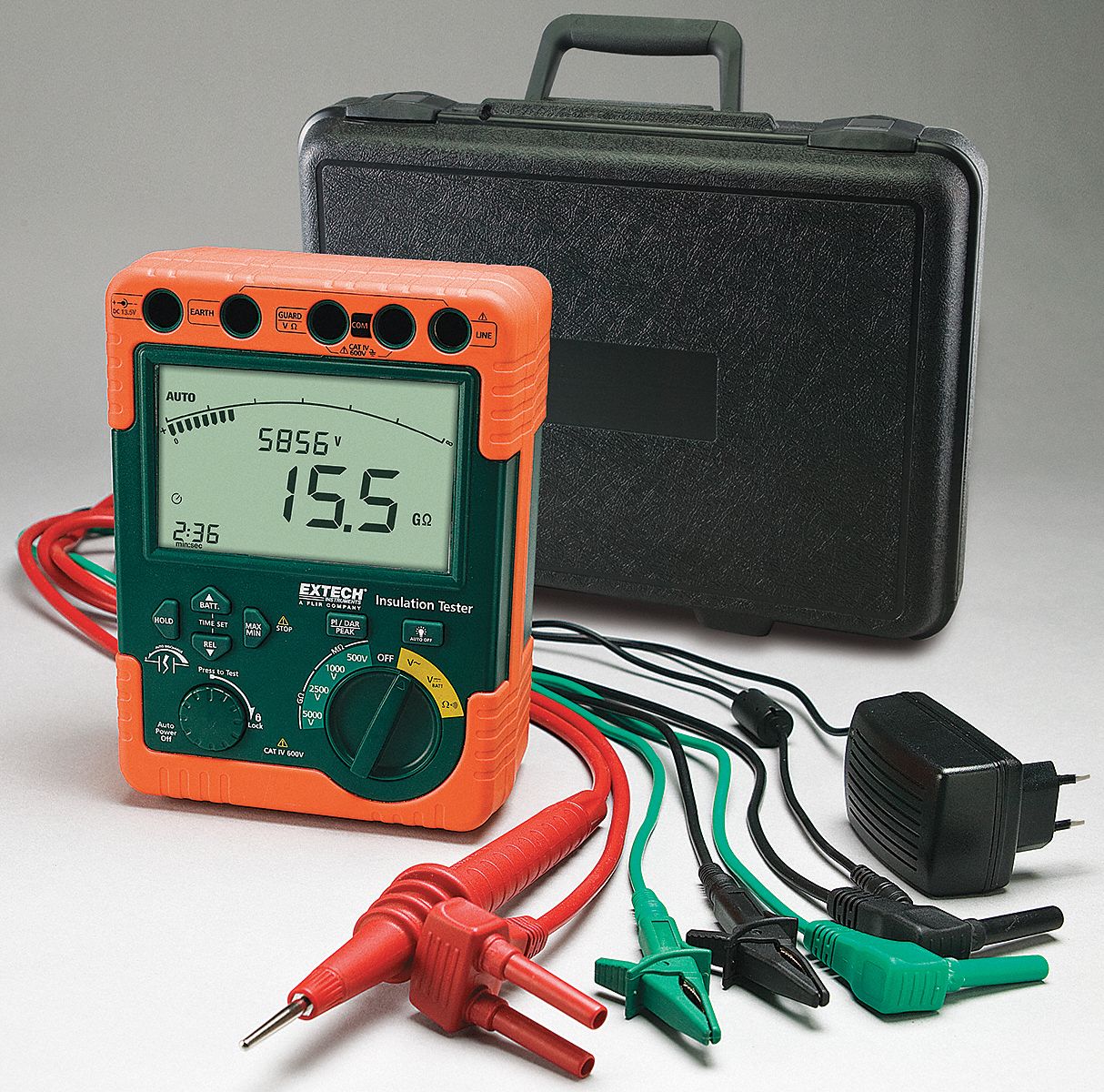 Lcd With Analog Bar Graph Ac And Battery Megohmmeter Insulation
