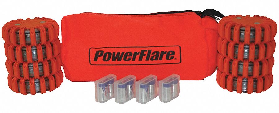 POWERFLARE, Amber/Red, LED Road Flare - 5LUZ4|SP8O-RA-O - Grainger