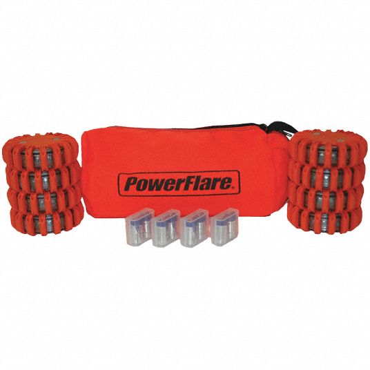 POWERFLARE, Amber/Red, LED Road Flare - 5LUZ4|SP8O-RA-O - Grainger