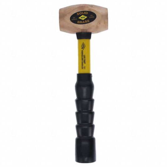 NUPLA Non-Sparking Engineering Hammer: Fiberglass Handle, 4 lb Head Wt ...
