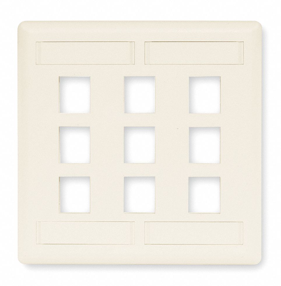HUBBELL PREMISE WIRING, White, 2 Gang, Wall Plate - 6MH94|IFP29W - Grainger