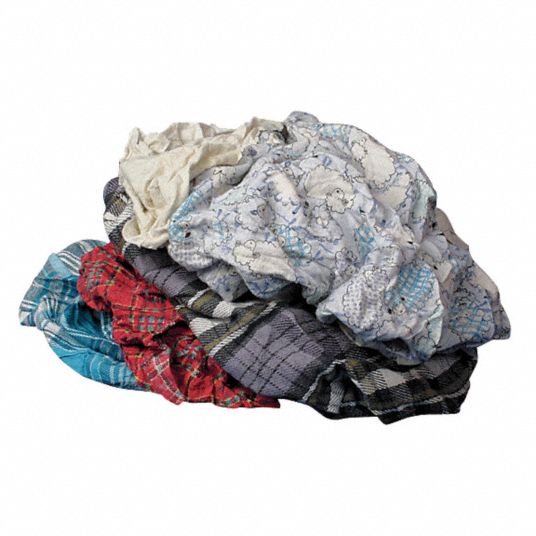 BUFFALO, Flannel, Reclaimed, Cloth Rag - 5LVC7|10183 - Grainger