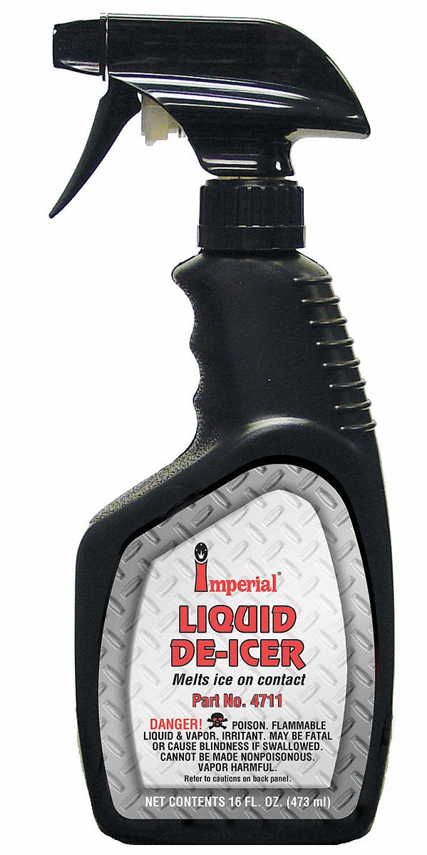 Windshield De-Icer, 16 oz, Spray Bottle, De-Icer, PK 12 - Grainger