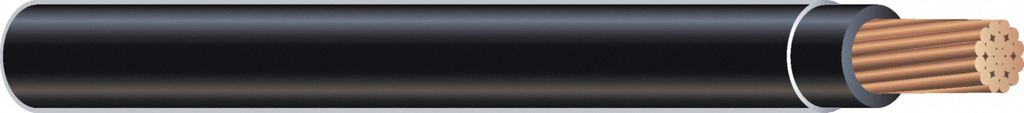 SOUTHWIRE, 8 AWG Conductor Size, Black, Hookup Wire - 5LXC1|65335201 ...