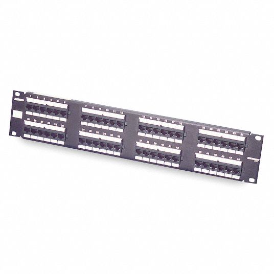 Patch Panel, Category Type: 5, Panel Type: Rack-mounted, Discrete 19 in ...