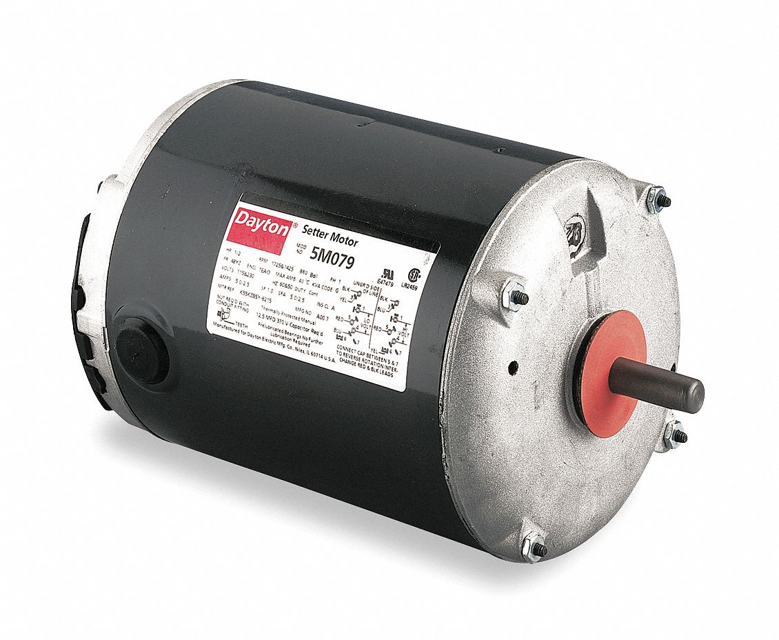 Agricultural Fan Motor, 1/4 HP, Nameplate RPM 1625/1350, Voltage 230 ...