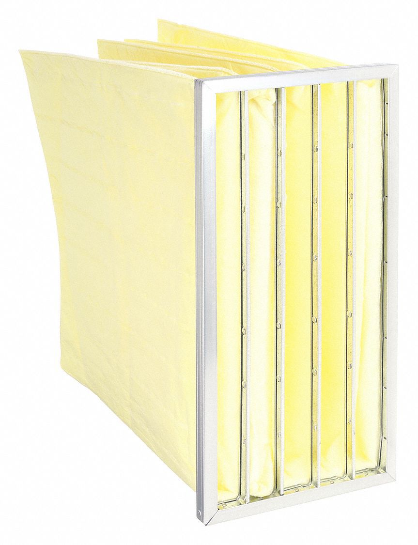 24x12x22 Nominal Filter Size, Yellow, Pocket Air Filter - 5M401|5M401 ...