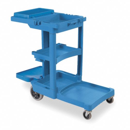Cleaning Trolley,Blue - Grainger