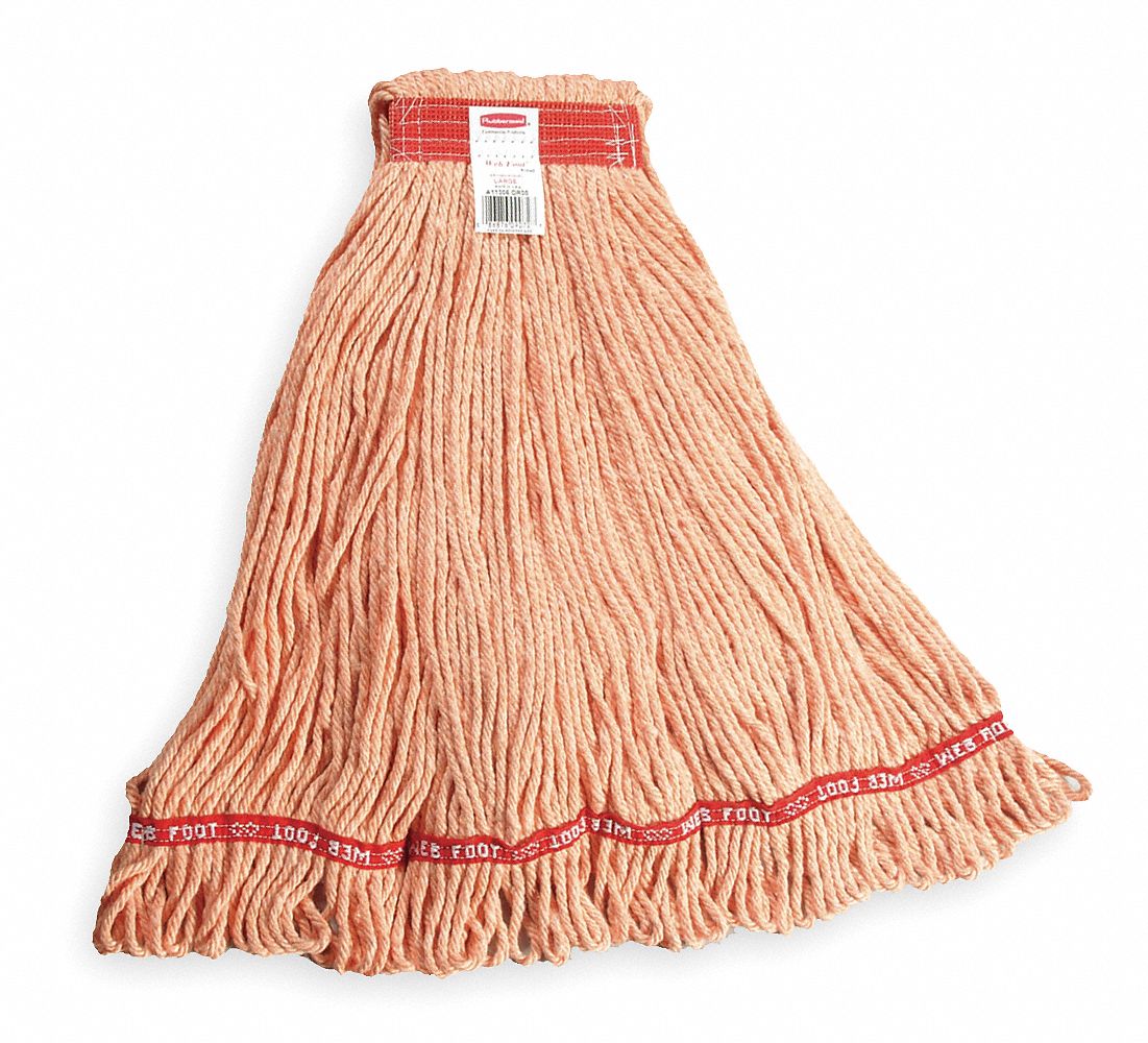 RUBBERMAID COMMERCIAL PRODUCTS, String Mop, Launderable, Wet Mop ...