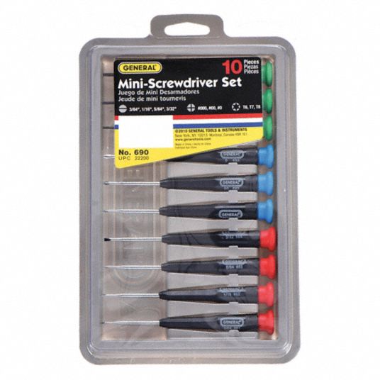 Screwdriver Set, Assorted, Number of Pieces 10 - Grainger