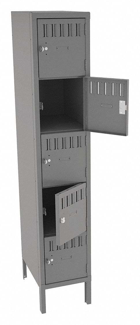 TENNSCO, 12 in x 18 in x 66 in, 5 Tiers, Box Locker - 5MDT2|BS5-121812 ...