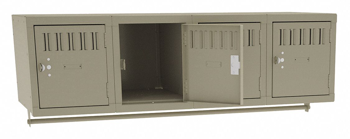 TENNSCO, 48 in x 18 in x 12 in, 1 Tiers, Wall Mount Box Locker - 5MDV1 ...