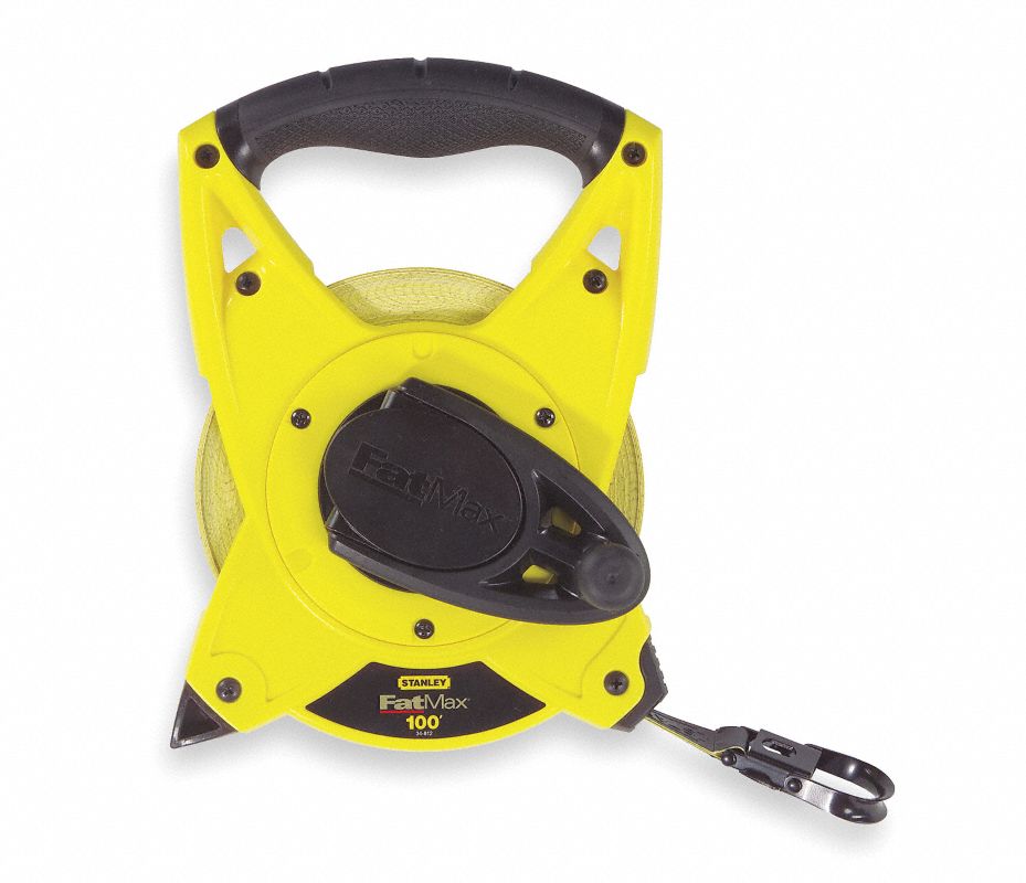 STANLEY Cinta Métrica Larga 100 pies Sin Bloqueo Gancho Plegable, True ...