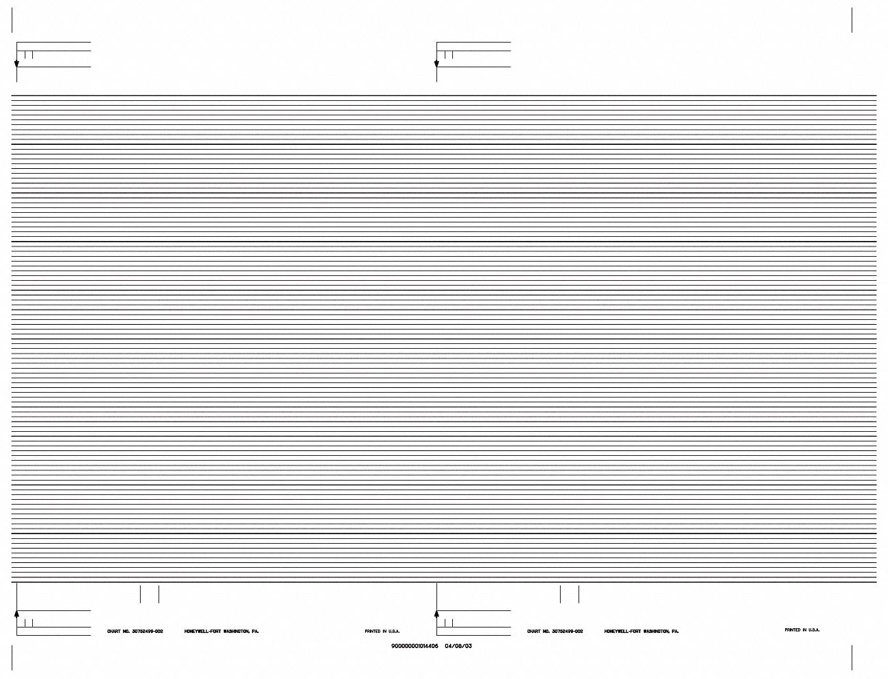 HONEYWELL, Roll Paper Strip Chart, No Units, Roll Paper Strip Chart ...