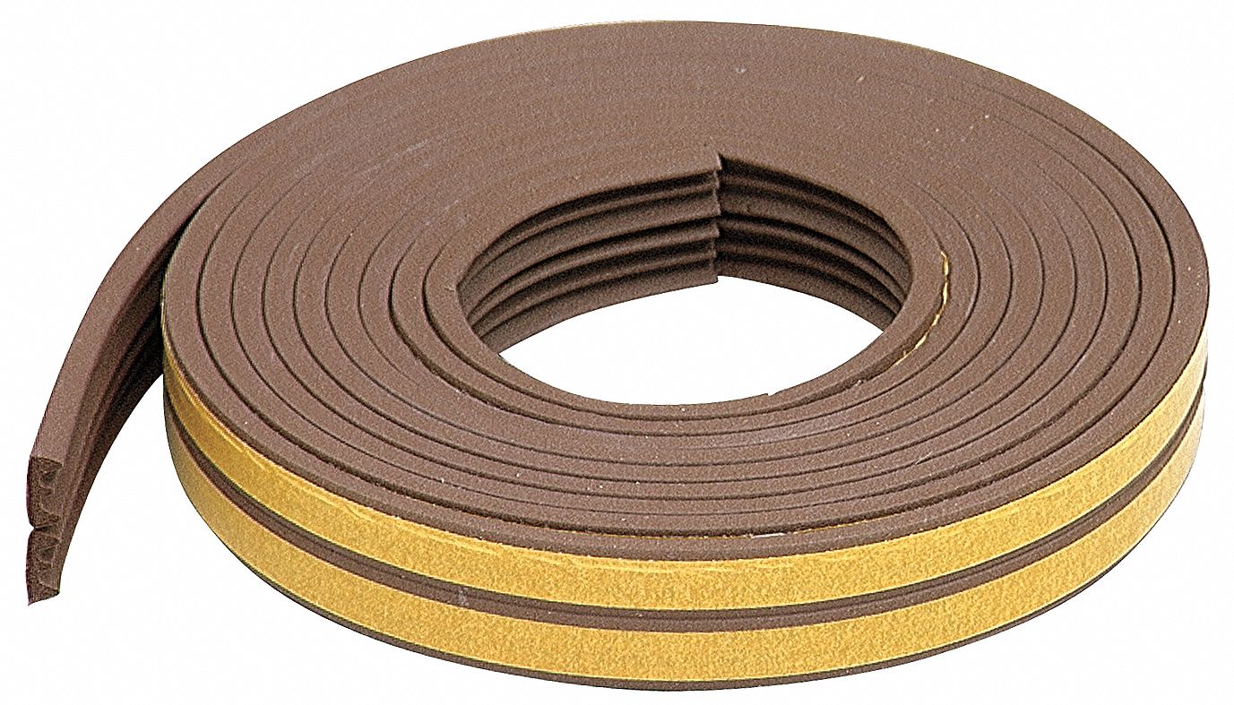 Weatherstrip,K,Brown,Length 17 ft. - Grainger