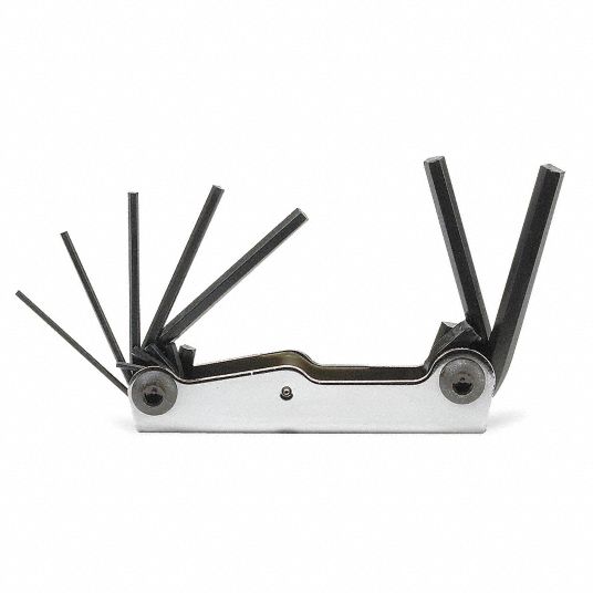 Folding Hex Key Set, Number of Pieces 7 - Grainger
