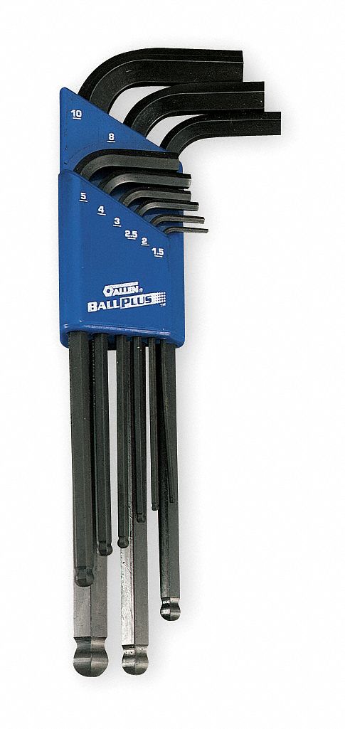 Ball End Hex Key Set, Number of Pieces 9 - Grainger