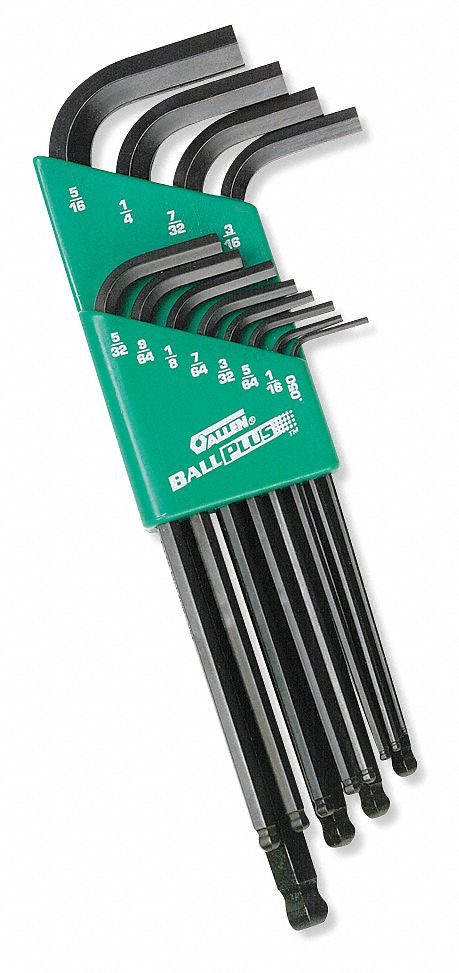 Ball End Hex Key Set, Number of Pieces 12 - Grainger