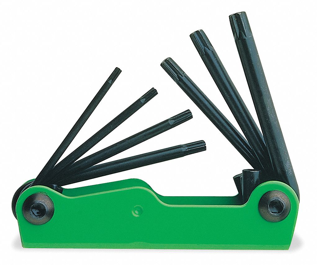 Folding Torx Key Set, Number of Pieces 7 - Grainger
