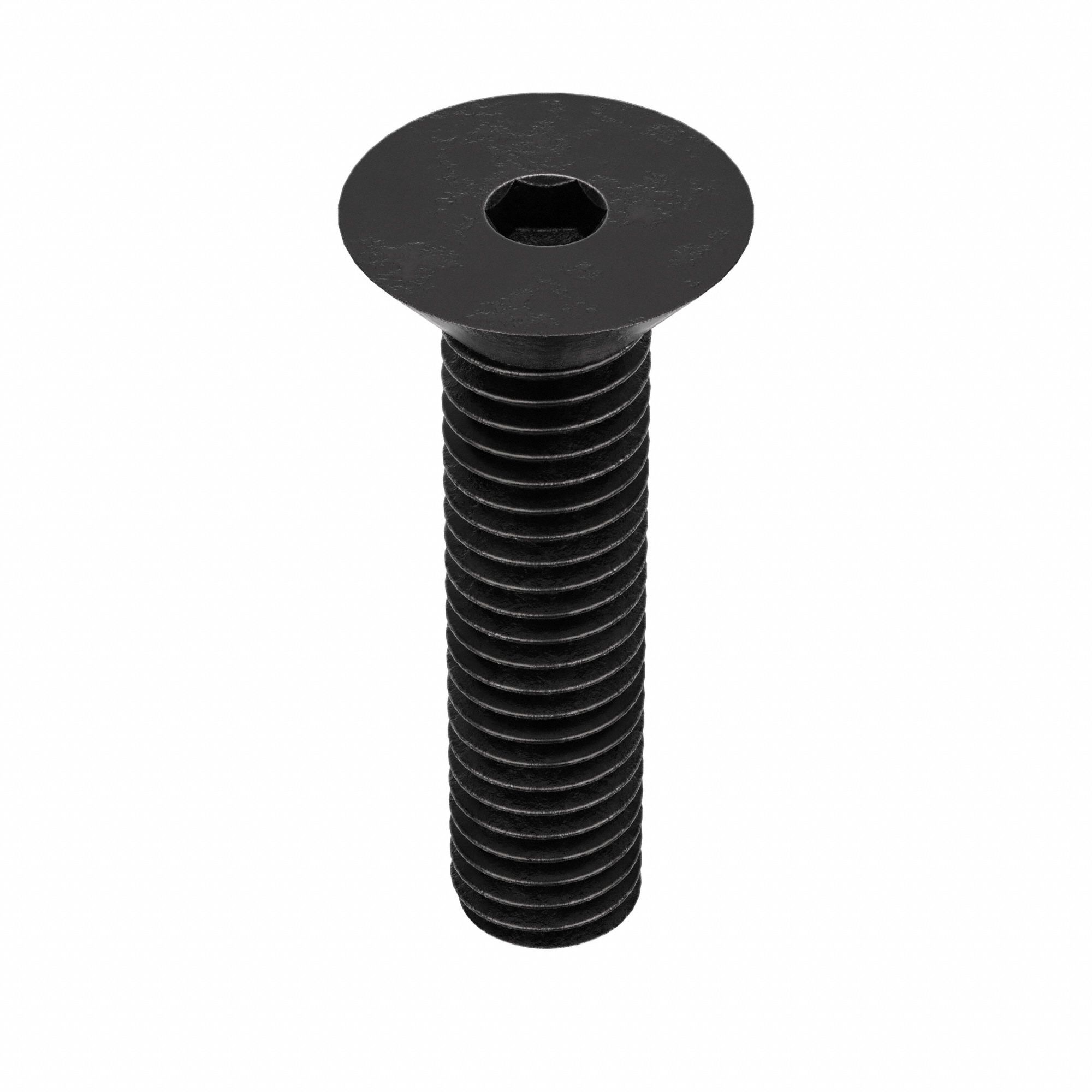 7/16"-14 Thread Size, 1 1/2 in Lg, Socket Flat Head Screw - 5MJU7 ...