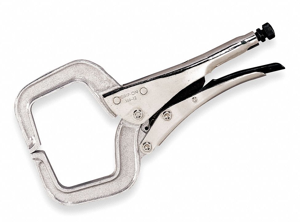 12 in Locking C-Clamp, 3 1/2 in Max. Opening - Grainger