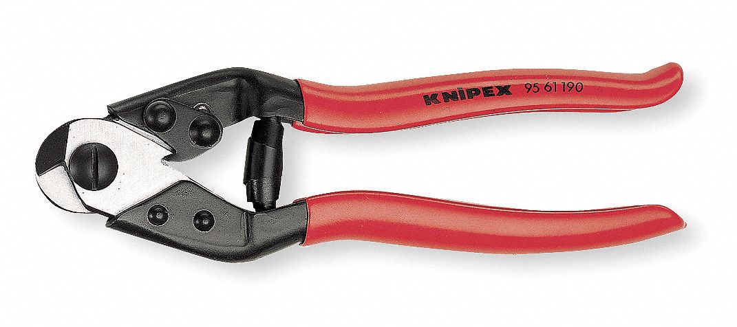 Wire Rope Cutter, 7 1/2 in Overall Length - Grainger