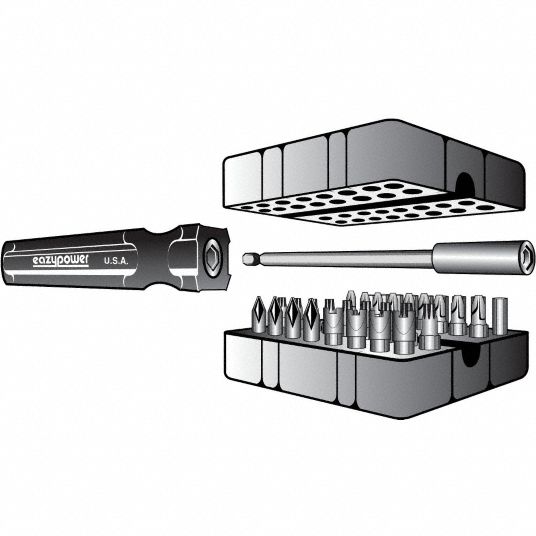 General Purpose Multi-Bit Screwdriver - Grainger