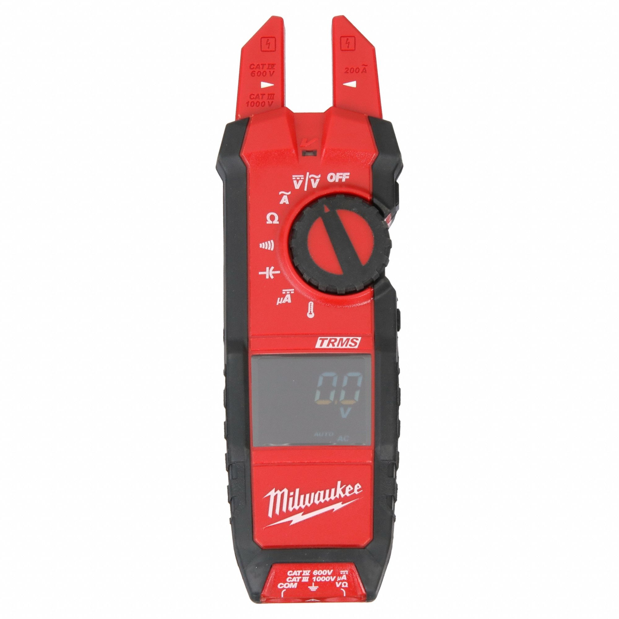 MILWAUKEE, Open-Jaw Jaw, CAT III 1000V/CAT IV 600V, Digital Clamp Meter ...