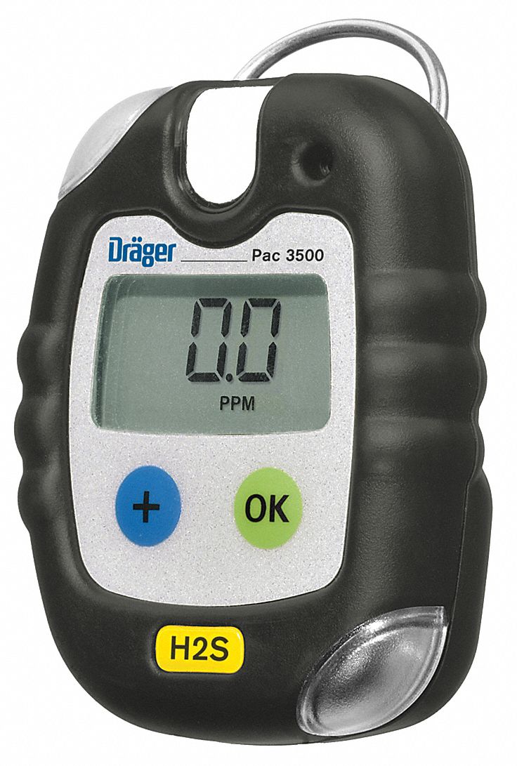 Single Gas Detector, 0 to 100 ppm Sensor Range, Audible, Visual and ...