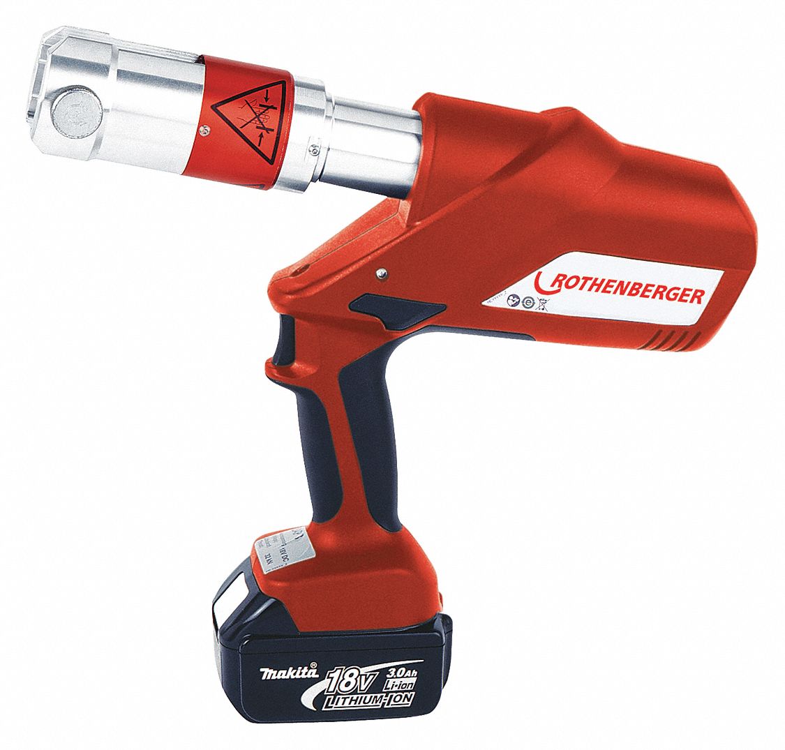 ROTHENBERGER Cordless 12-Ton Crimping Tool: 18 V DC - 5MLV7|16102 ...