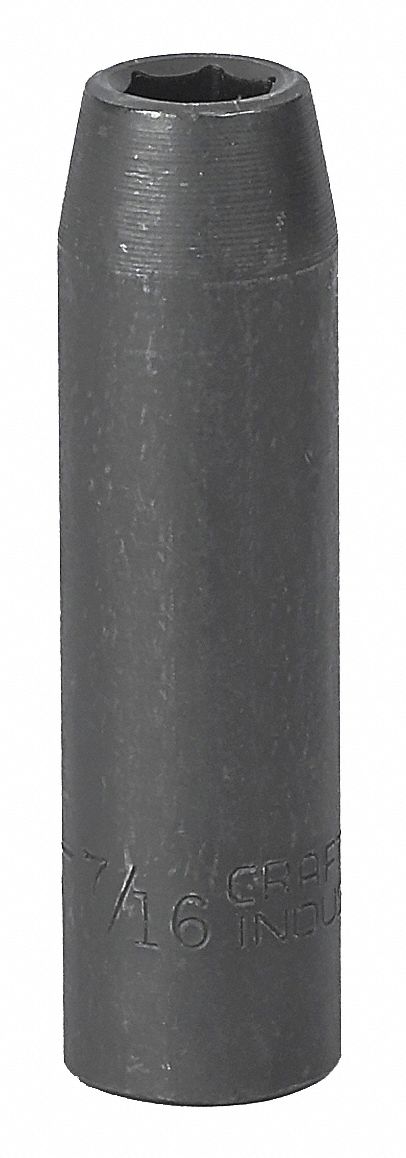 Impact Socket, Drive Type Square, Drive Size 1/2 in - Grainger
