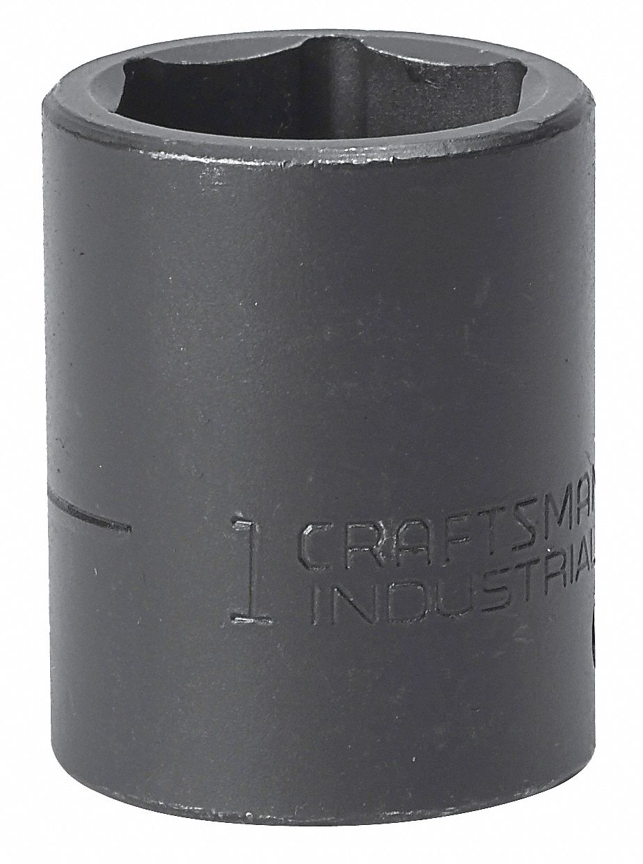 Impact Socket, Drive Type Square, Drive Size 1/2 in - Grainger