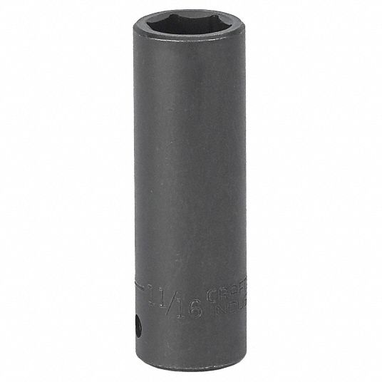 Impact Socket, Drive Type Square, Drive Size 1/2 in - Grainger