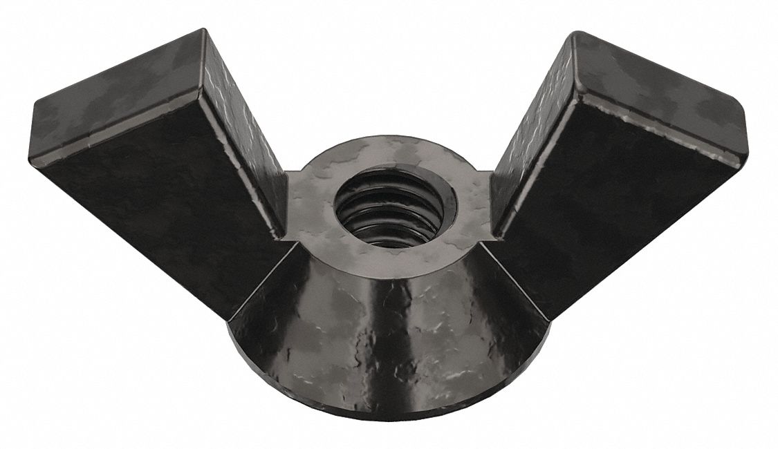 #8-32 Thread Size, Iron, Wing Nut - 5MMW7|0-8A-700A87- - Grainger