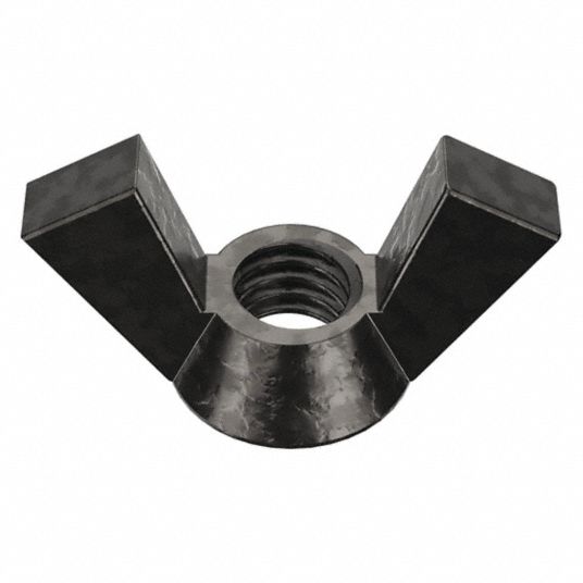 3/8"-16 Thread Size, Malleable Iron, Wing Nut - 5MMX5|0-EF-700E87 ...