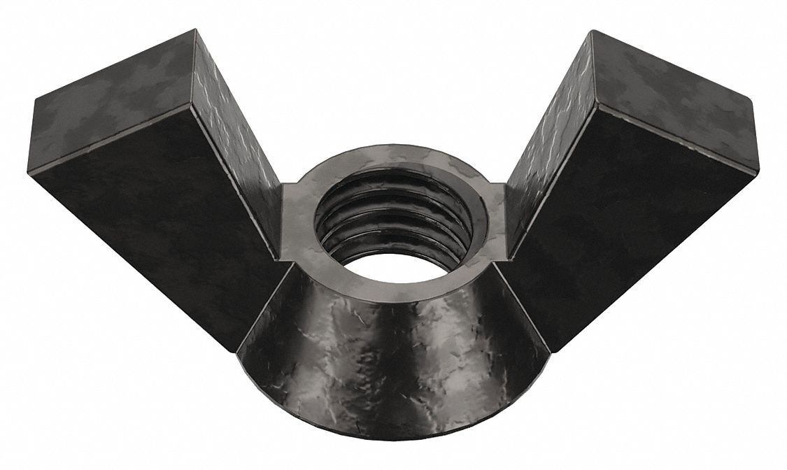 1/2"-13 Thread Size, Malleable Iron, Wing Nut - 5MMX7|0-GH-700G87 ...