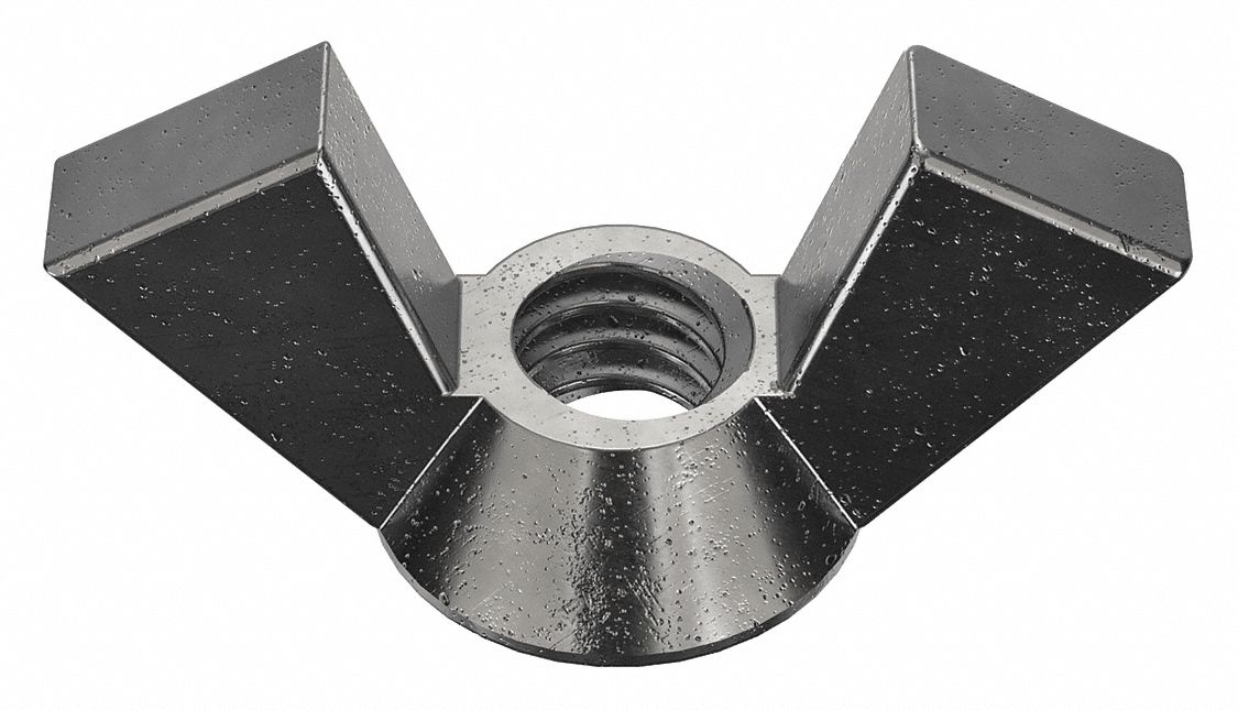 1/4"-20 Thread Size, Steel, Wing Nut - 5MMY4|0-CD-709AS7- - Grainger