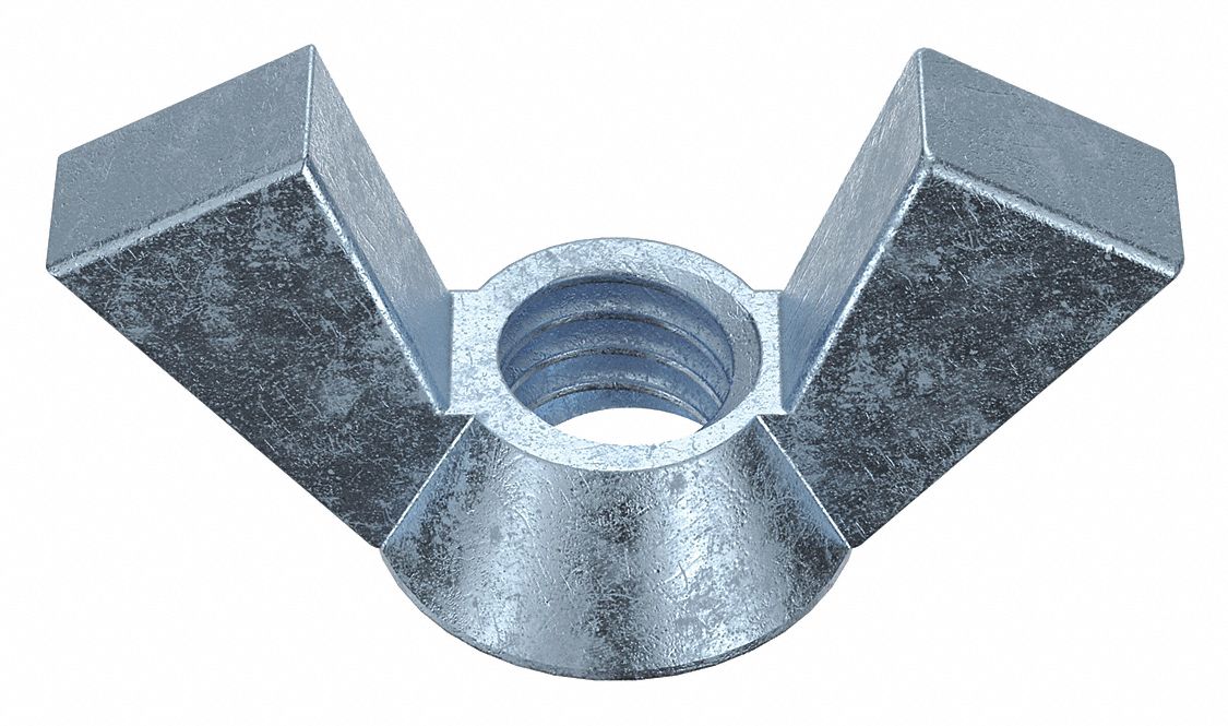 5/16"-18 Thread Size, Steel, Wing Nut - 5MMY5|0-DE-709B87- - Grainger