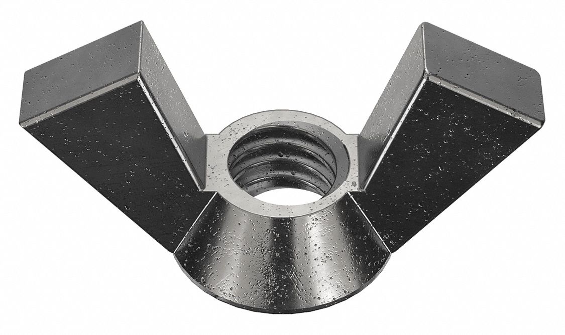 5/16"-18 Thread Size, Steel, Wing Nut - 5MMZ8|0-DE-724DS7- - Grainger