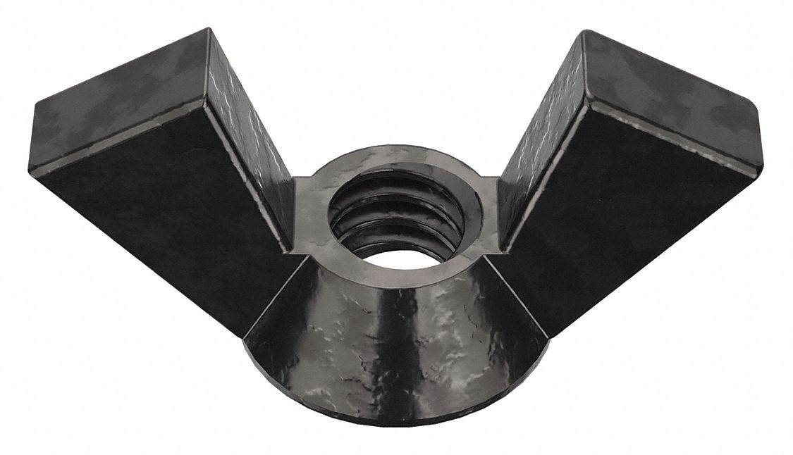 1/4"-20 Thread Size, Iron, Wing Nut - 5MMZ9|0-CD-755B87- - Grainger