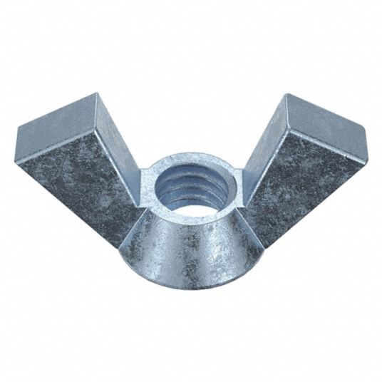 5/16"-18 Thread Size, Steel, Wing Nut - 5MNA1|0-DE-755C87- - Grainger