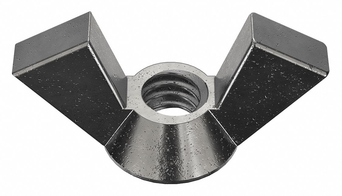 1/4"-20 Thread Size, Steel, Wing Nut - 5MNA8|0-CD-780BS7- - Grainger