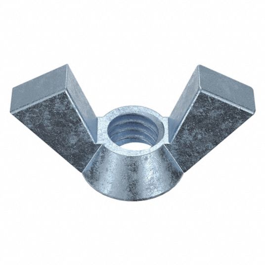 5/16"-18 Thread Size, Steel, Wing Nut - 5MNA9|0-DE-780C87- - Grainger