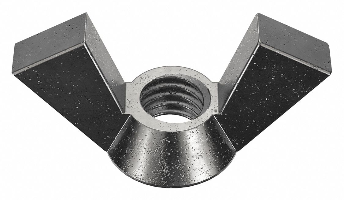 3/8"-16 Thread Size, Steel, Wing Nut - 5MND2|0-EF-788CS7- - Grainger