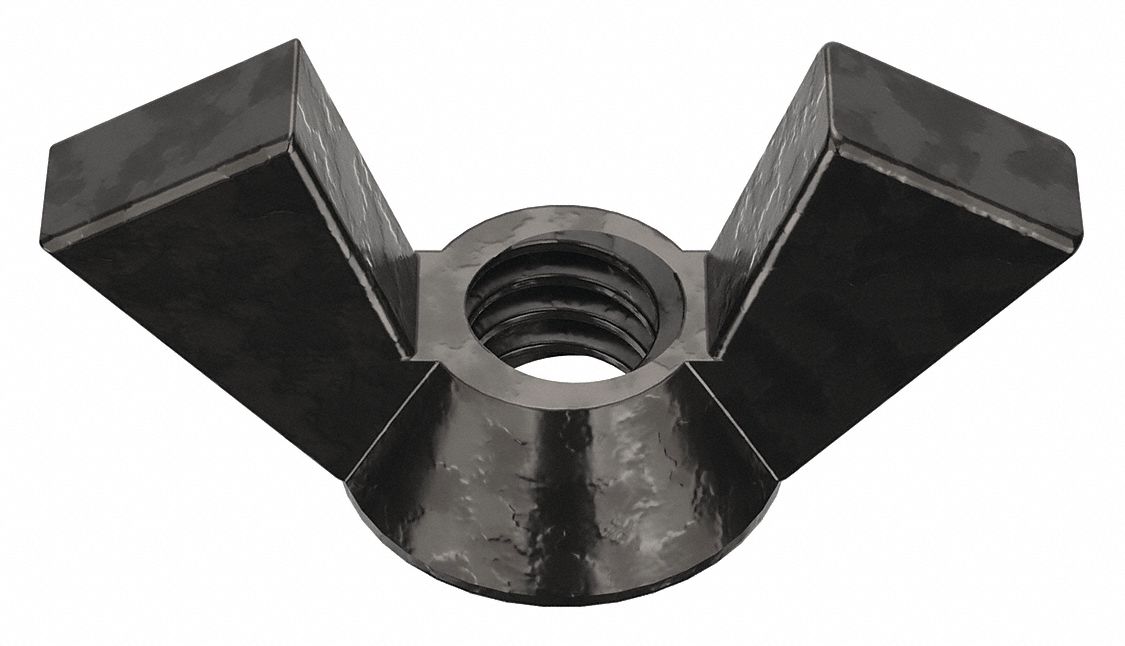 1/4"-20 Thread Size, Iron, Wing Nut - 5MND7|0-CD-816A17- - Grainger