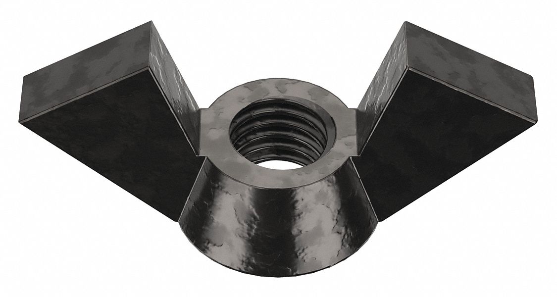 5/8"-11 Thread Size, Iron, Wing Nut - 5MNE8|0-II-819BM7- - Grainger