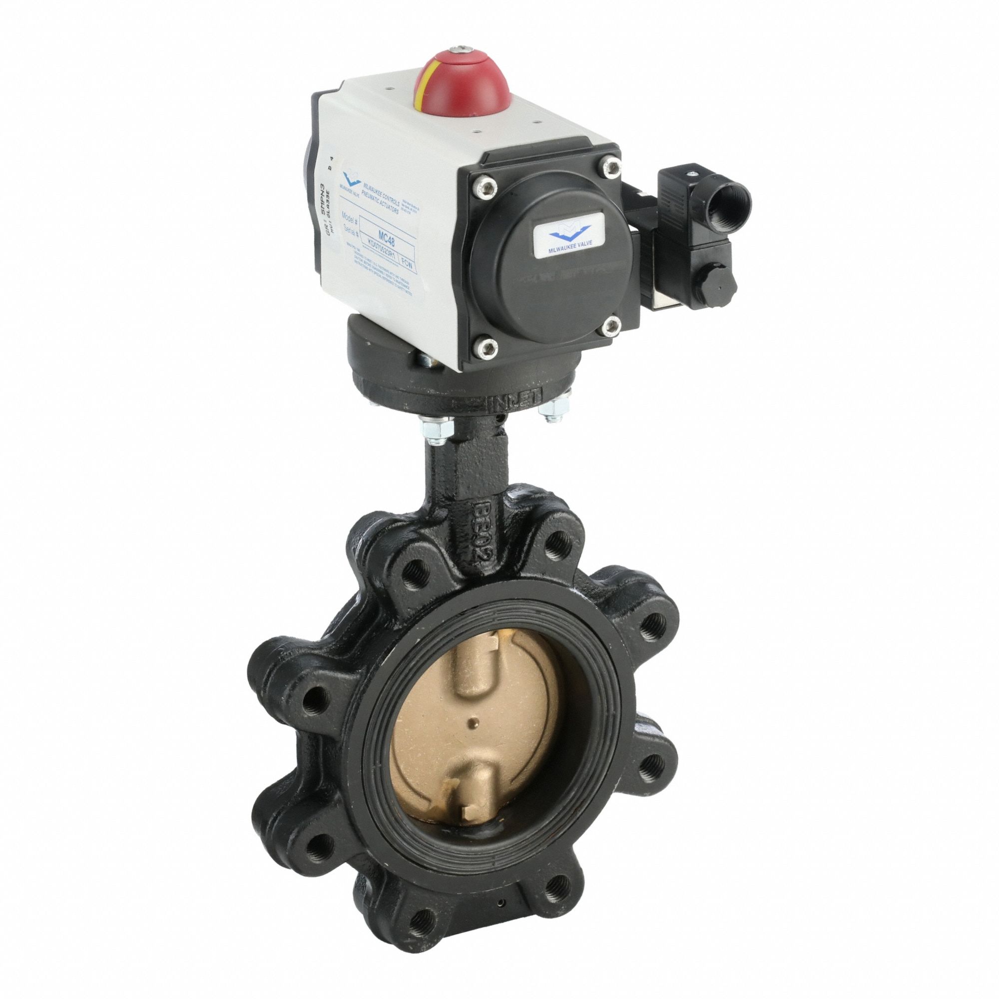 MILWAUKEE VALVE, For Water Media, Air to Air, Pneumatically Actuated ...
