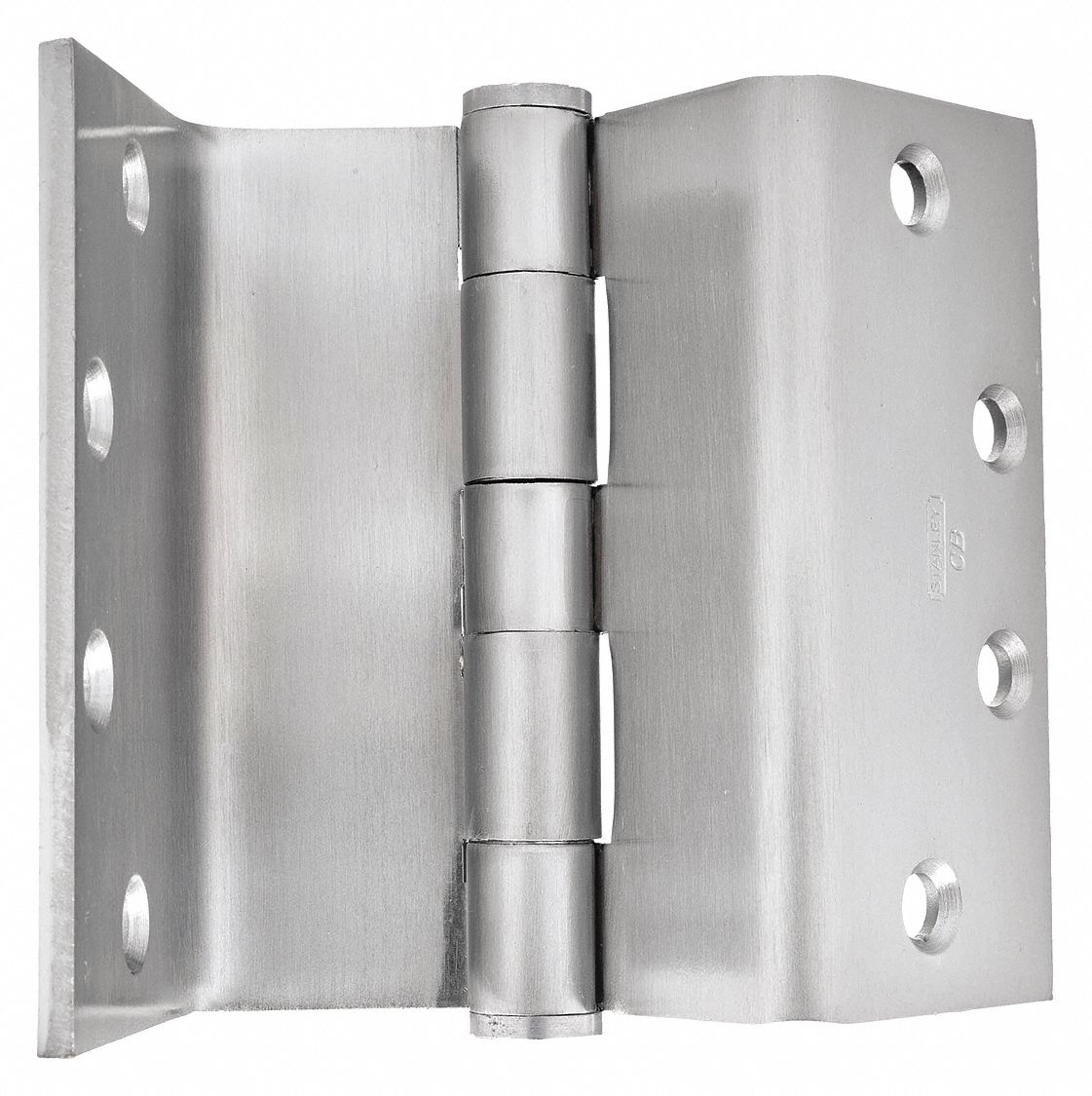 Swing Clear Hinge With Holes, Satin Chrome Finish, Square Corners, 4 1/ ...